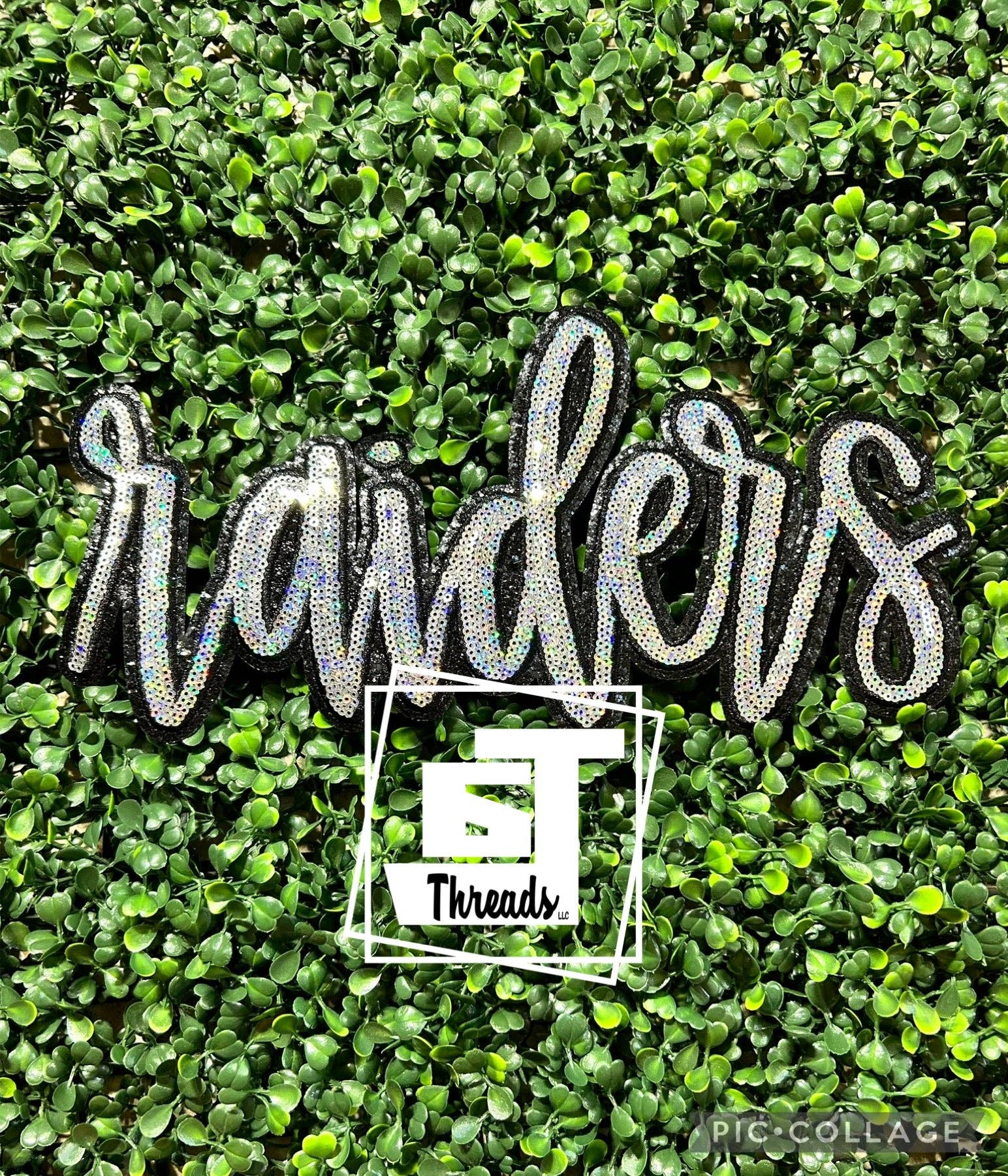 Cursive Sequin Raiders....Patches Only – House of Personalization