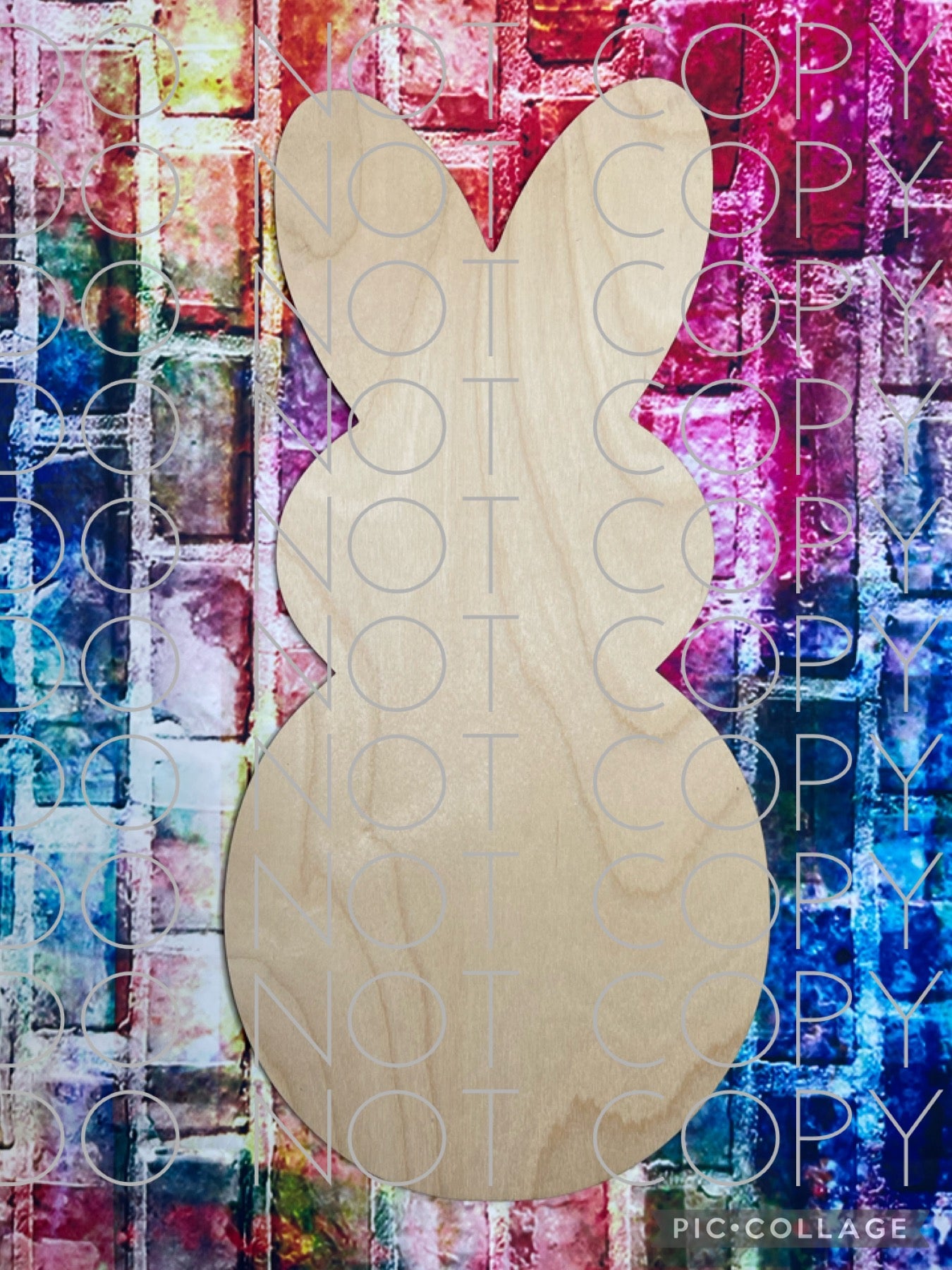 Single Bunny Front View – House of Personalization