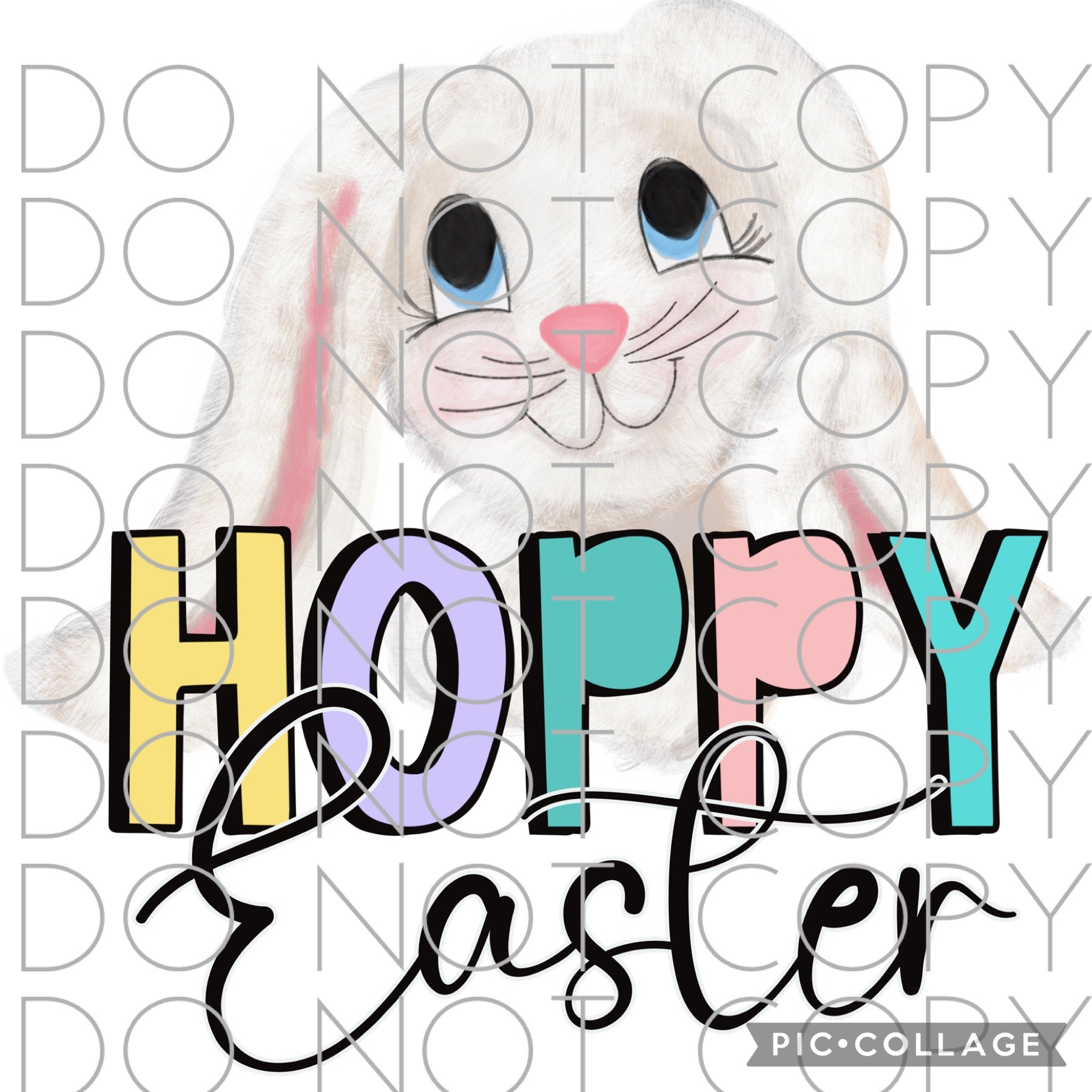 Hoppy Easter Floppy Eared Bunny (Direct To Film) – House of Personalization