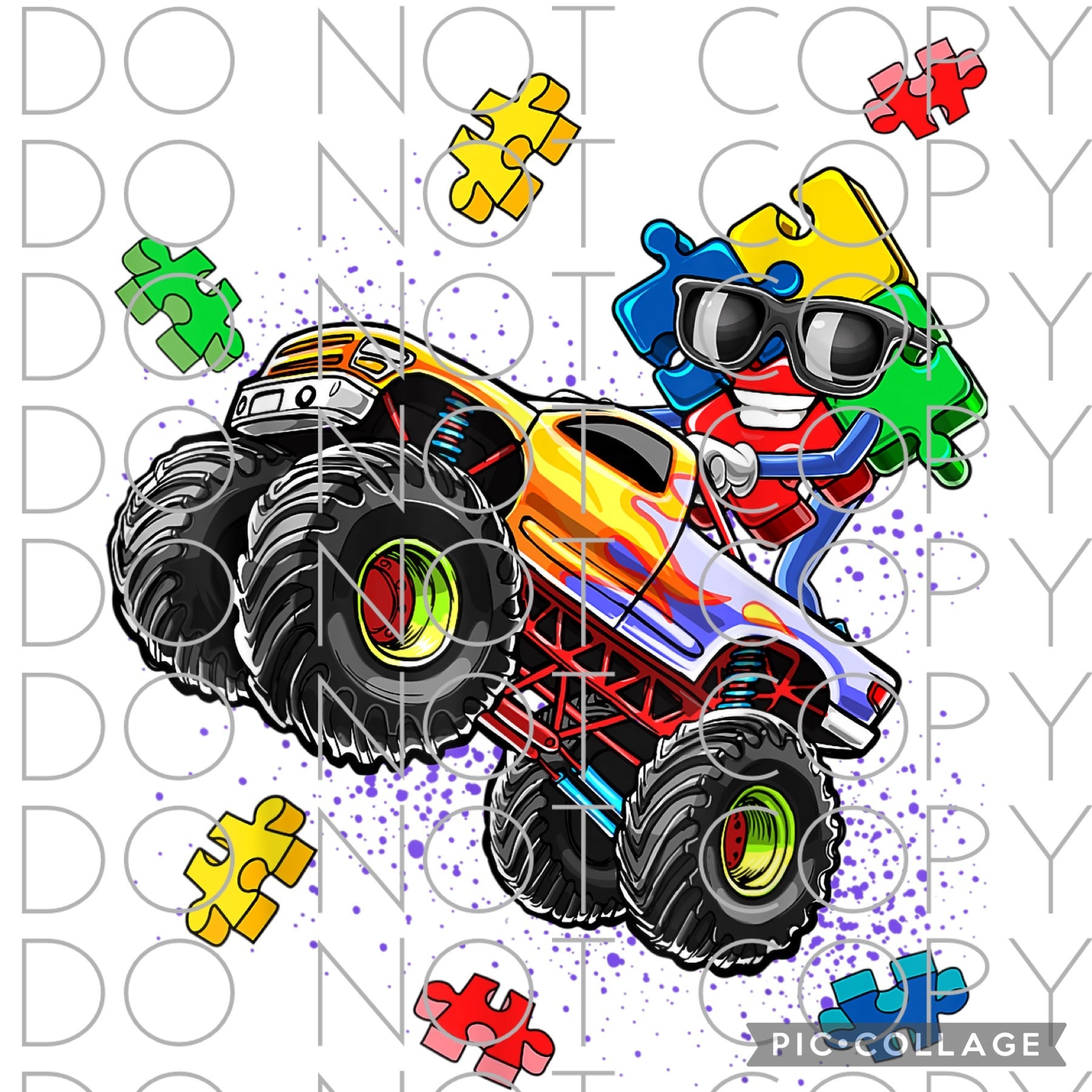 Autism Monster Truck (Direct To Film) – House of Personalization